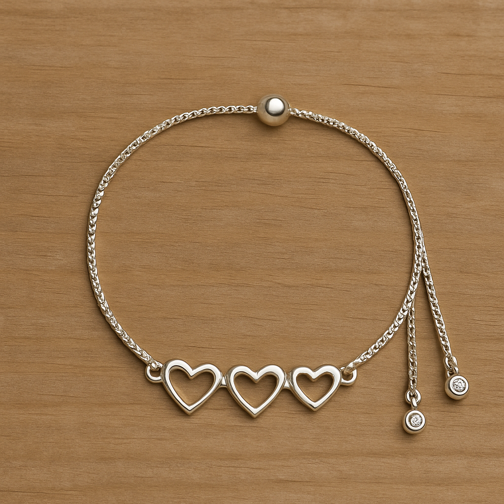 Triple Heart Bracelet – Awareness Outlet